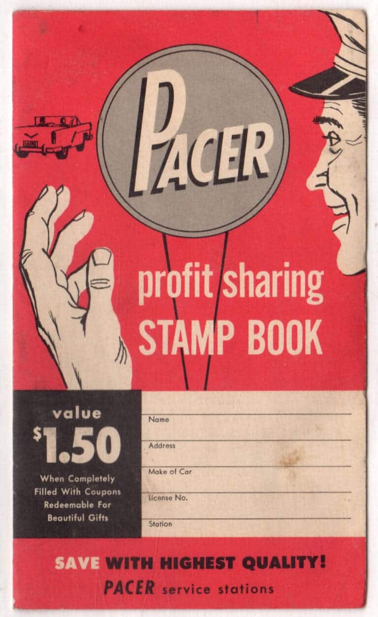 Pacer stamp book - Kansas License Plates